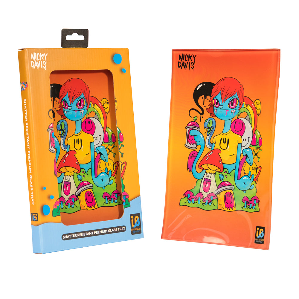 Glass Rolling Trays – Nicky Davis - Ghost Gang